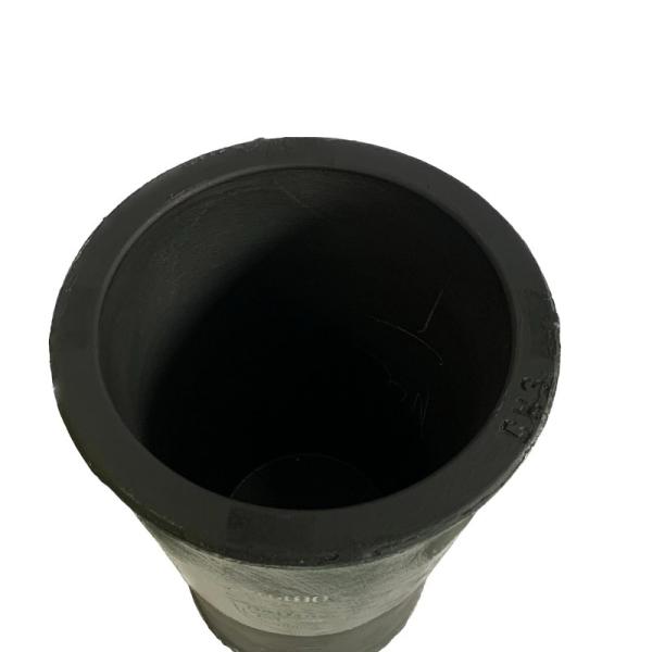 Quality 1 - 100kg Capacity Graphite Induction Furnace Crucible Straight Cylindrical Up for sale