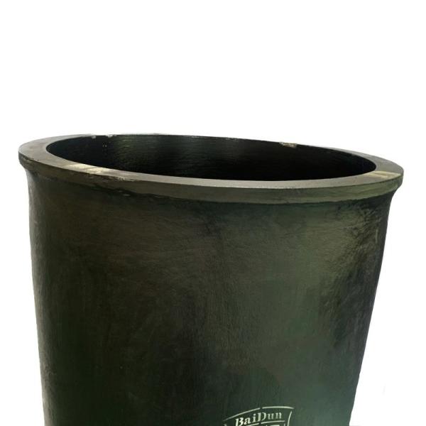 Quality Straight Silicon Carbide Round Crucible Melting Vessel For Non Ferrous Metals for sale
