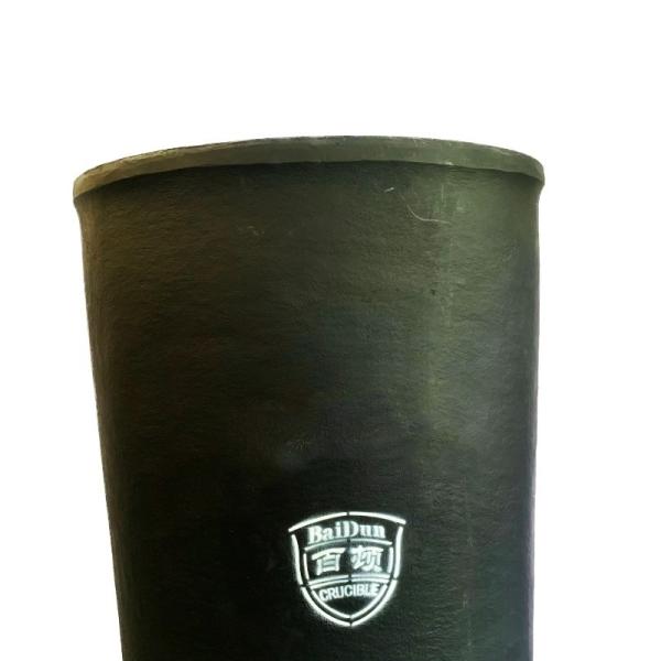 Quality Round Silicon Carbide Crucible Acidic / Basic Resistant 150kg Capacity Long Life for sale