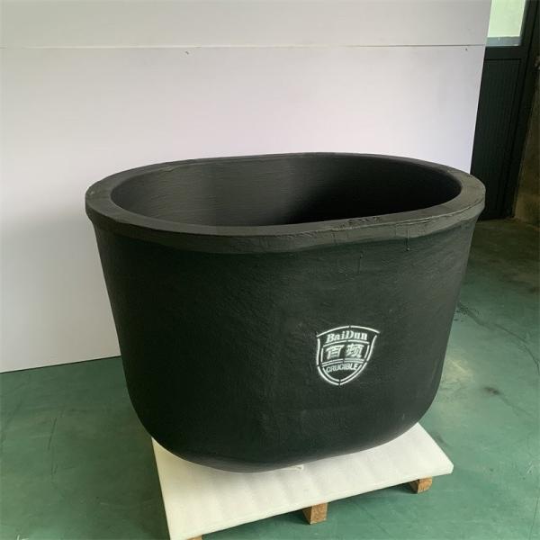 Quality Heat Resistant Graphite Clay Crucible 15.5kg Cylindrical Crucible Melting Pot for sale