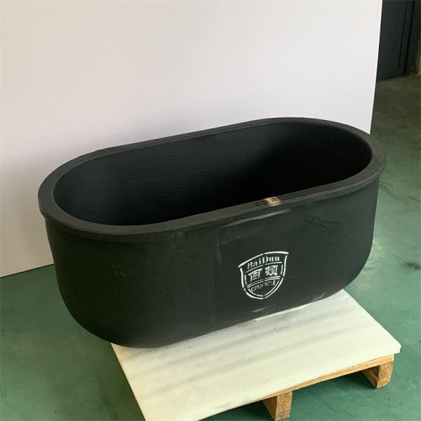 Quality Forming Clay Graphite Carbon Crucible With Thermal Conductivity Of 119 W/MK for sale