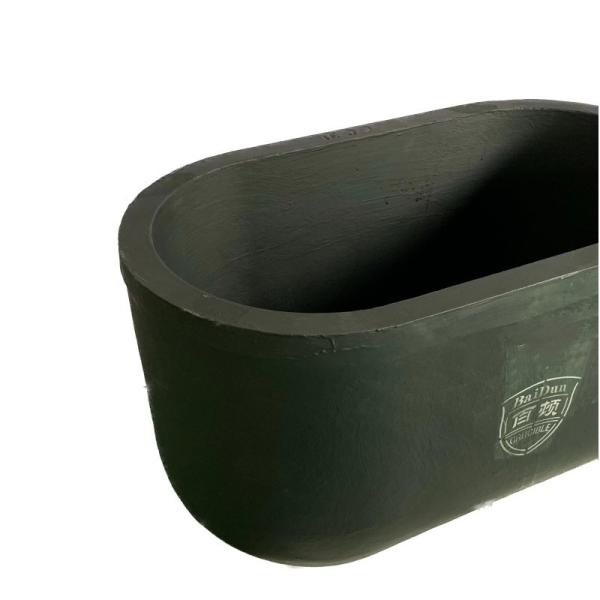 Quality Cylindrical Large Graphite Clay Crucible Chemical Thermal Shock Resistance for sale