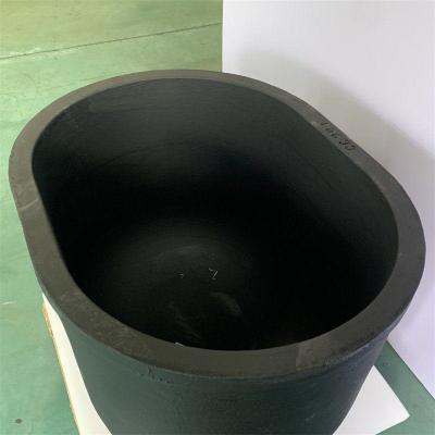 China Cylindrical Graphite Clay Pot Crucible 15.5kg Capacity For Melting And Casting for sale