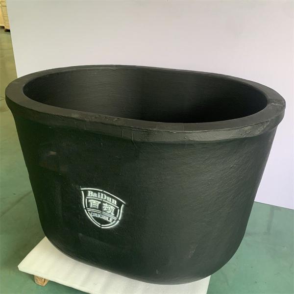 Quality Melting Graphite Clay Crucible Cylindrical Chemical Resistant For Metallurgical for sale
