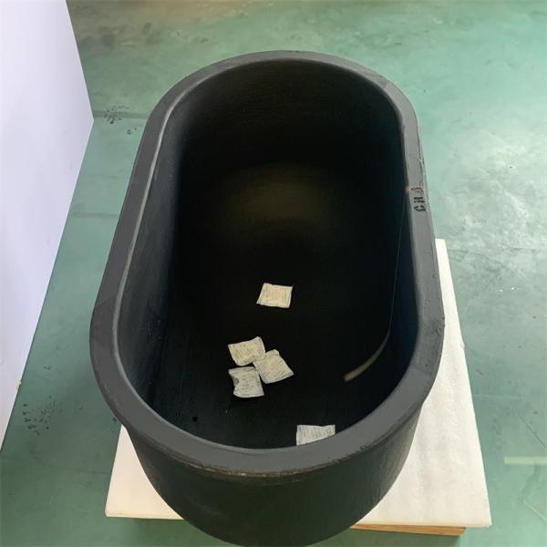 Quality Cylindrical Large Graphite Clay Crucible Chemical Thermal Shock Resistance for sale