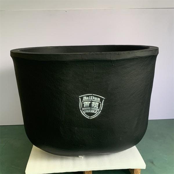 Quality Melting Graphite Clay Crucible Cylindrical Chemical Resistant For Metallurgical for sale