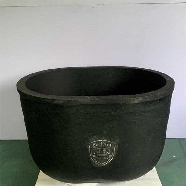 Quality Melting Graphite Clay Crucible Cylindrical Chemical Resistant For Metallurgical for sale