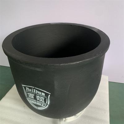Cina 150 kg Capacità di zinco di fusione crogibile resistenza chimica carburo industriale rotondo in vendita