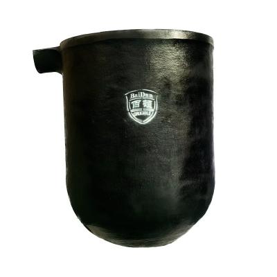 150kg Capacity Zinc Melting Crucible Round Shape Excellent Corrosion Resistance