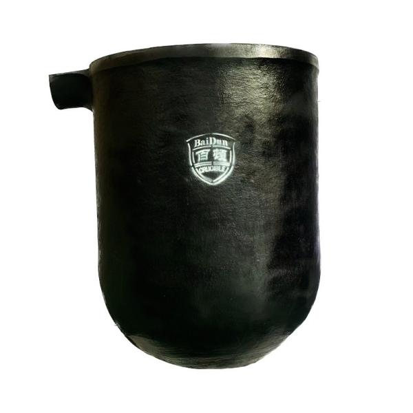 Quality 150kg Capacity Zinc Melting Crucible Round Shape Excellent Corrosion Resistance for sale