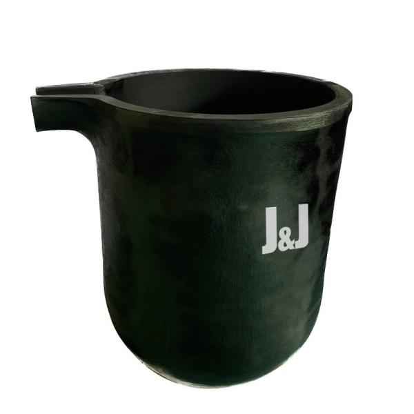 Quality Round Chemical Resistance Zinc Dissolution Crucible 150kg Capacity Melting for sale
