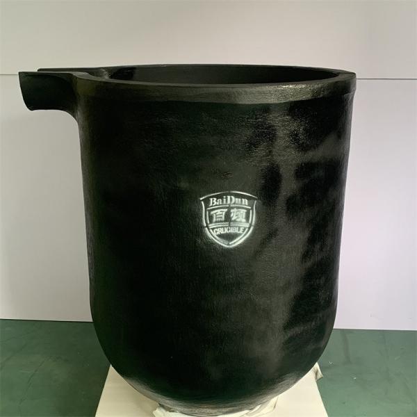 Quality Round Chemical Resistance Zinc Dissolution Crucible 150kg Capacity Melting for sale