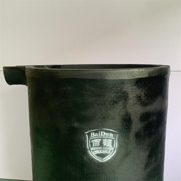 Quality Round Chemical Resistance Zinc Dissolution Crucible 150kg Capacity Melting for sale