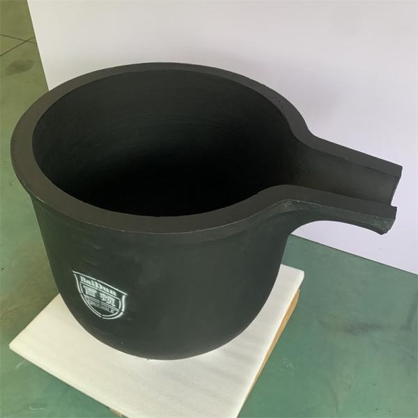 Quality 150kg Capacity Round Zinc Melting Crucible Good Thermal Shock Resistance for sale