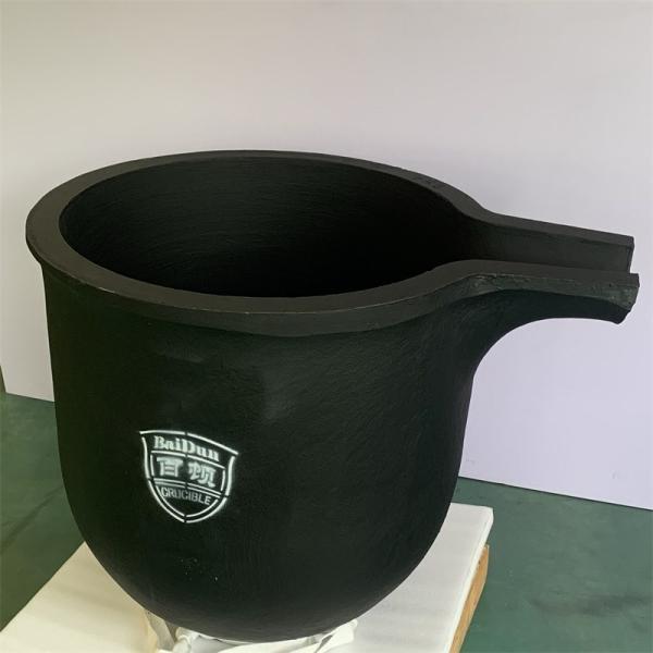 Quality 150kg Capacity Round Zinc Melting Crucible Good Thermal Shock Resistance for sale