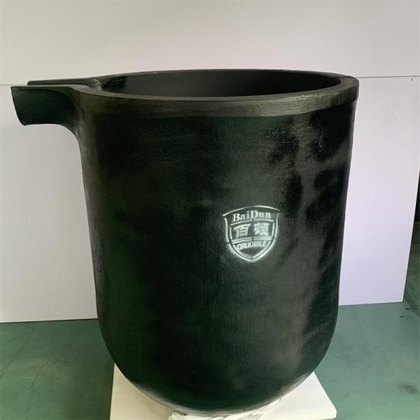 Quality 150kg Capacity Zinc Melting Crucible Round Shape Excellent Corrosion Resistance for sale