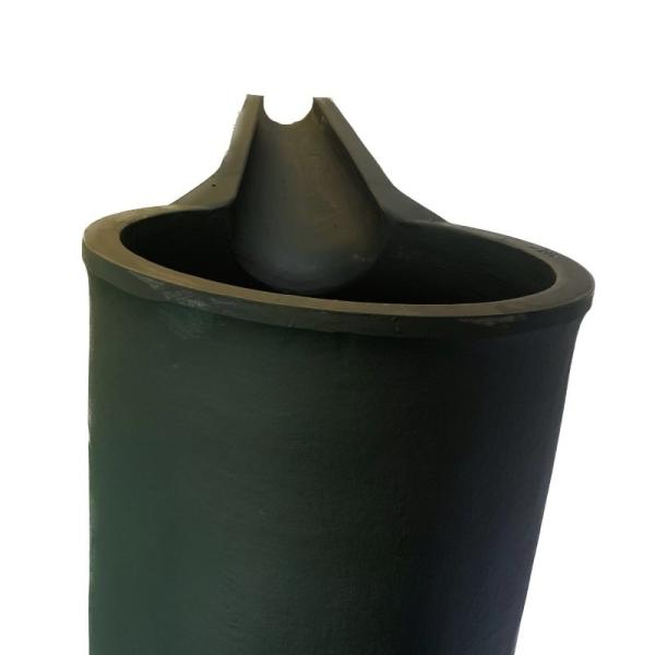 Quality Chemical Resistance Zinc Smelting Crucible Vessel 150kg Thermal Shock Resistance for sale