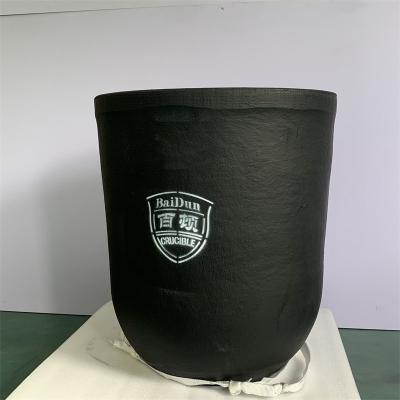 Cina 150 kg Capacità di zinco di fusione crogibile resistenza chimica carburo industriale rotondo in vendita