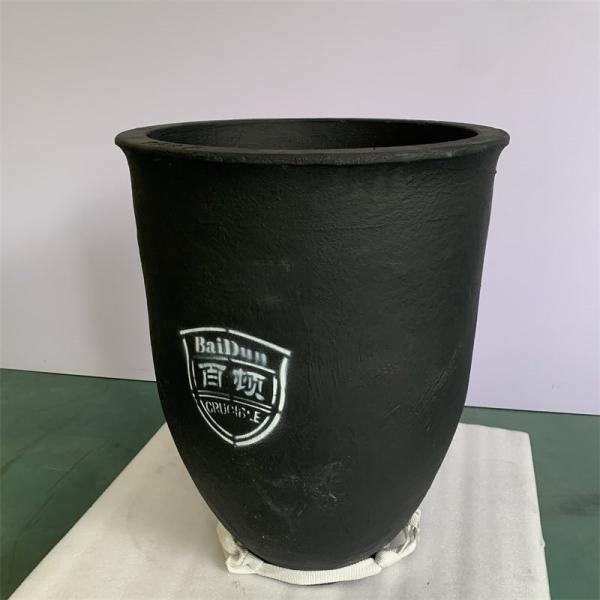 Quality High Purity Round Copper Melting Crucible 150Kg Capacity Good Chemical Stability for sale
