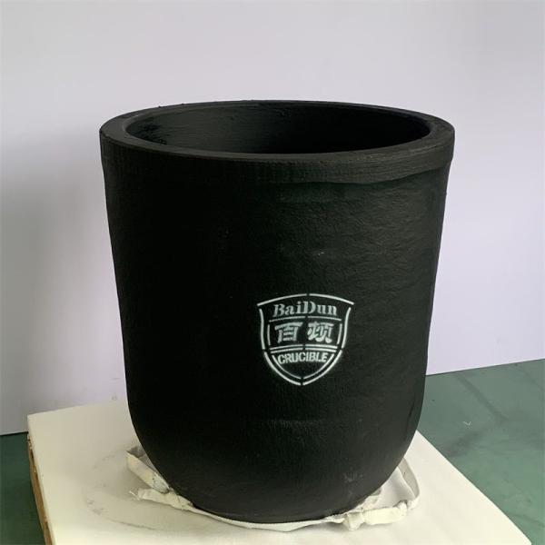 Quality 150kg Capacity Zinc Melting Crucible Chemical Resistance Round Industrial for sale