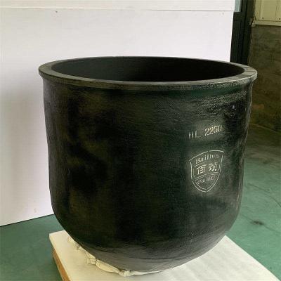 China Industrial E Zinc Melting Crucible for High-Temperature Metal Melting Processes for sale