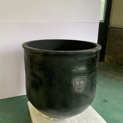 China Crogioli in grafite per fusione alluminio Resistente al fuoco Carburo di silicio Crogiolo refrattario ad alte prestazioni Silicio for sale
