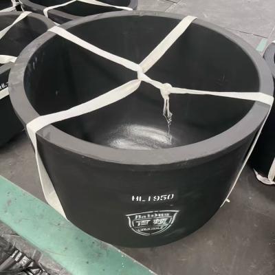 China Silicon Carbide-graphite Composite Crucibles Efficiency For Zinc Melting Applications for sale