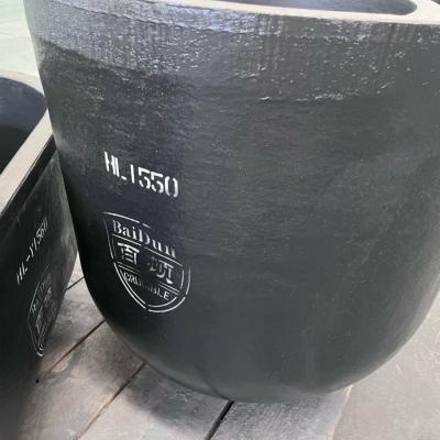 China Crisol de arcilla de grafito para fundición de cobre Alta conductividad térmica en venta