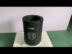 Cylindrical Induction Furnace Crucible Energy Saving Carborundum Large Graphite Crucible