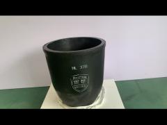 Cylindrical High Purity Crucible Silicon Carbide Graphite For Aluminum Melting