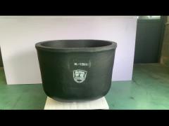 Silicon Carbide Graphite Oval Type Crucible Metal Melting Oxidation Chemical Resistance
