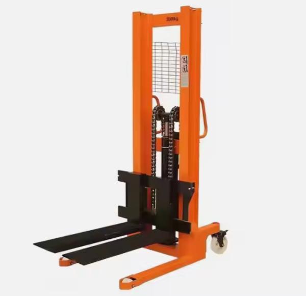 Quality Manual Pallet Stacker Hand Stacker Hand Forklift 1500kg Hydraulic Manual Lifter for sale