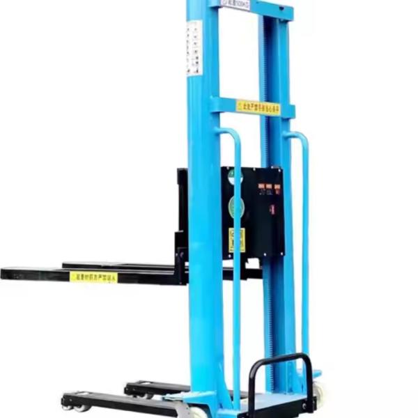 Quality New Condition Forklift Installation 1000kg & 1300mm Semi-Electric Manual Truck for sale