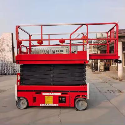 China Self Propelled 4-16m Aerial Work Platform 6m 8m 10m 12m 14m Skylift Mobile Lifter Scaffolding Hydraulic Scissor Lift Platform for sale