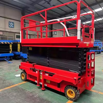 China Self Propelled 4-16m Aerial Work Platform 6m 8m 10m 12m 14m Skylift Mobile Lifter Scaffolding Hydraulic Scissor Lift Platform for sale