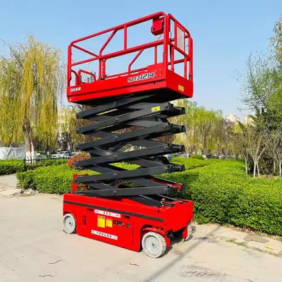 China Self Propelled 4-16m Aerial Work Platform 6m 8m 10m 12m 14m Skylift Mobile Lifter Scaffolding Hydraulic Scissor Lift Platform for sale