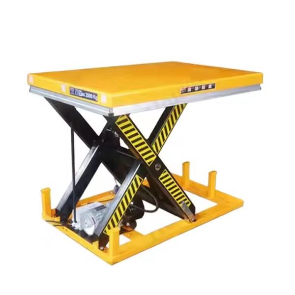 Quality 1T 2T 4T Heavy Duty Warehouse Hydraulic Stationary Fixed Electric Scissor Lift Platform Table With CE for sale