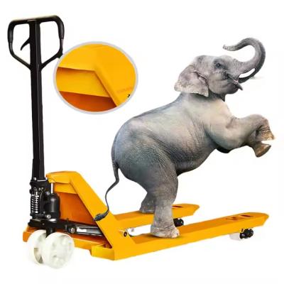 China High Quality 3-Ton Channel Steel Heavy-Duty Hand Hydraulic Jack Manual Pallet Trucks for sale