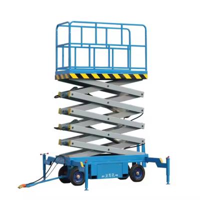 China Hydraulic Semi Electric Scissor Lift Man Aerial Work Platform Hydraulic Mobile Electric Scissor Lifting Platform for sale