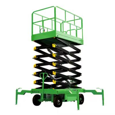 China Semi Aerial Work 4-18m Electric Scaffold Lift Platform Aerial Lifting Scaffolding Hydraulic Scissor Lift Platform for sale