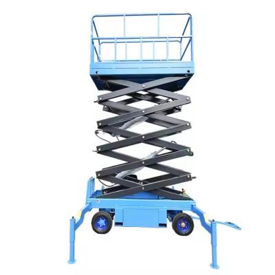 China Hydraulic Semi Electric Scissor Lift Man Aerial Work Platform Hydraulic Mobile Electric Scissor Lifting Platform for sale