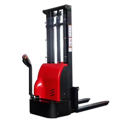 China 1.5 Tons 3.5 m 1500kg 3000bls 3500mm Lifting Height Battery Powered Pallet Truck Hydraulic Pallet Electric Stacker Forklift for sale