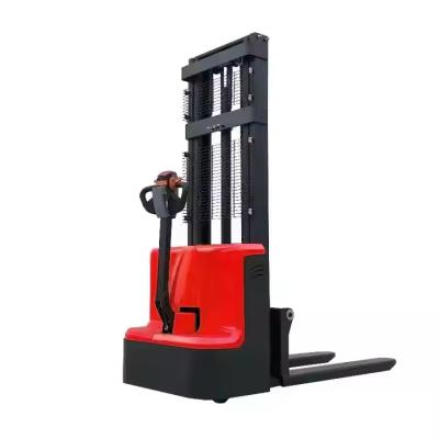 China Hydraulic Lifting Forklift 1500kg 2000kg Warehouse Small Pallet Jack Stacker Walking Full Electric Stacker for sale