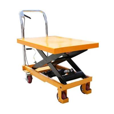 China 500kg Hydraulic Lifting Platform With Roller Hydraulic Table Manual Scissor Lifting Tables for sale