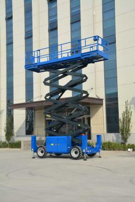 China 16m Hydraulic Diesel Power Off-road Self Propelled Aerial Work Scissor Lifting Platform for sale