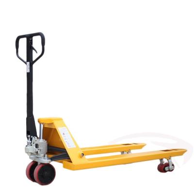 China Hand Hydraulic Handling Pallet Jacks 550mm/ 685mm Fork Outside Width 2 Tons 3 Tons Manual Hydraulic Pallet Forklifts for sale