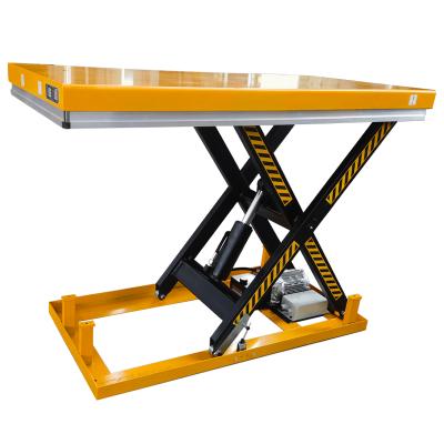 China Heavy Duty Stationary 1000kg/ 2000kg/ 3000kg Fixed Hydraulic Electric Scissor Car Lift Hydraulic Lifting Platforms/ Tables for sale