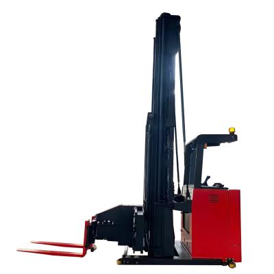 China 1000kg 3-Way Electric Pallet Stacker 7.5m Lift Height Lead Acid Battery Hydraulic Side Shifter CE Certified for Narrow for sale