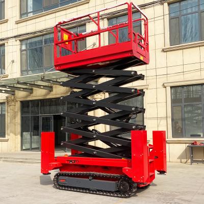 China Factory Direct Crawler 4M Scissor Lift High Performance Tracked Aerial Work  Hydraulic Scissor lifting Platforms for sale