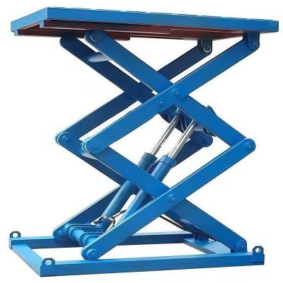China High Quality 4m 6m 4000kg 2000kg Electric Scissor Lift Table Hydraulic Fixed Scissor Car Lift Work Platform for Breeding Farms for sale